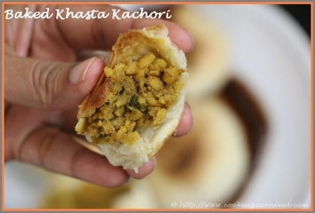 Baked Khasta Kachori - CookingCarnival.com