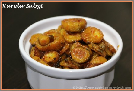 Karela Sabzi | Karela Nu Shaak - CookingCarnival.com