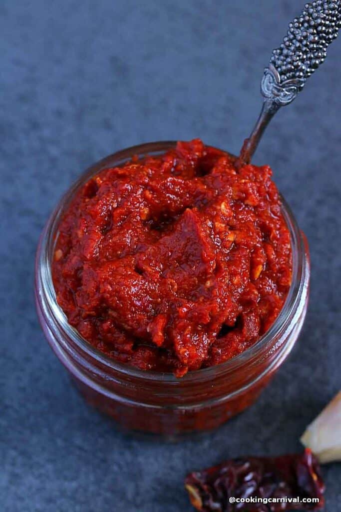 Garlic Chutney - Lahsun Ki Chutney - Cooking Carnival