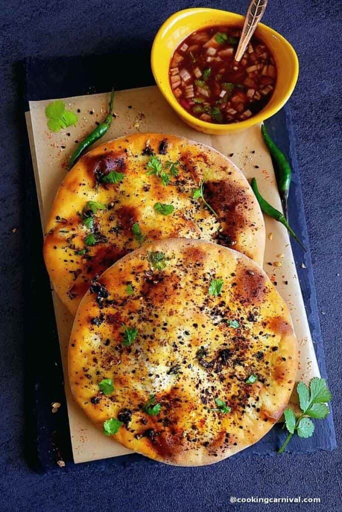 Paneer Kulcha (Oven, stove-top and air-fryer method) - Cooking Carnival