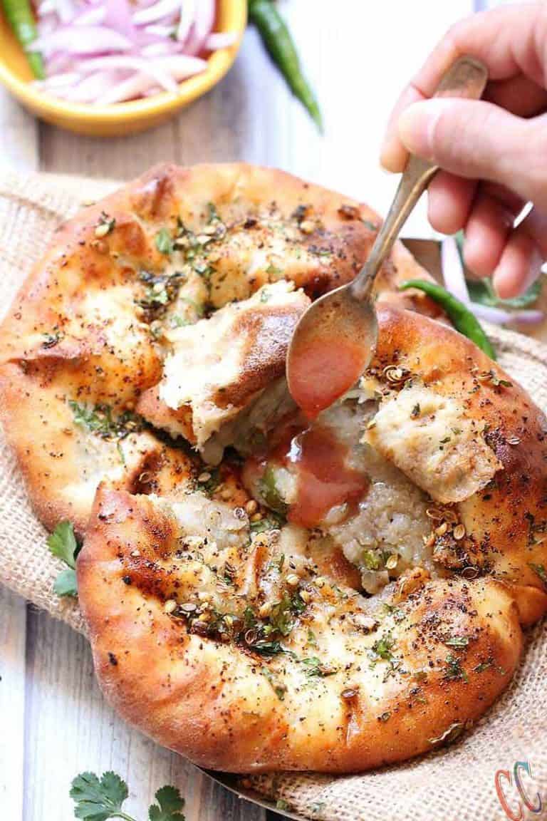 Amritsari Kulcha | Stuffed Kulcha recipe | Aloo Kulcha - Cooking Carnival