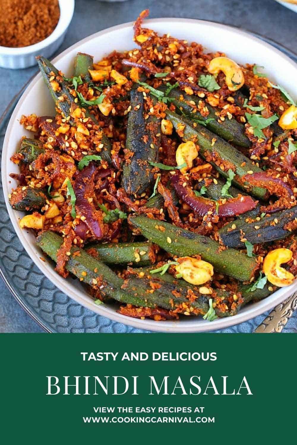 Maharashtrian Style Bhindi Masala Recipe - Cooking Carnival
