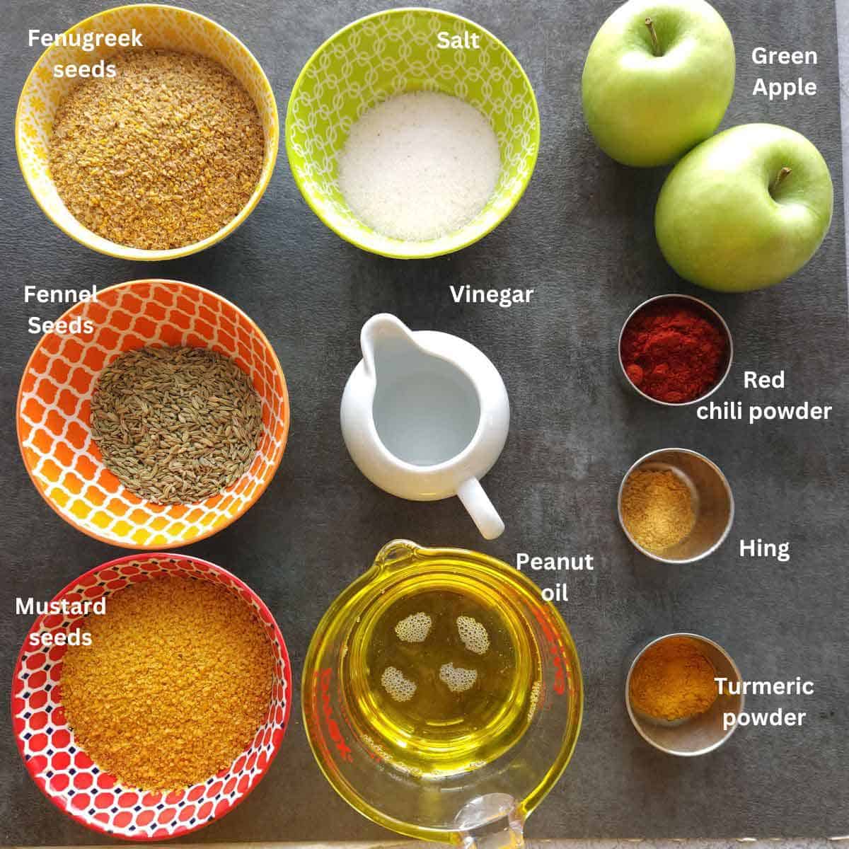 Instant Green Apple Pickle (Gujarati Style) - Cooking Carnival