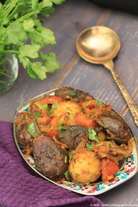 Bharela Ringana Bateta Nu Shaak - CookingCarnival