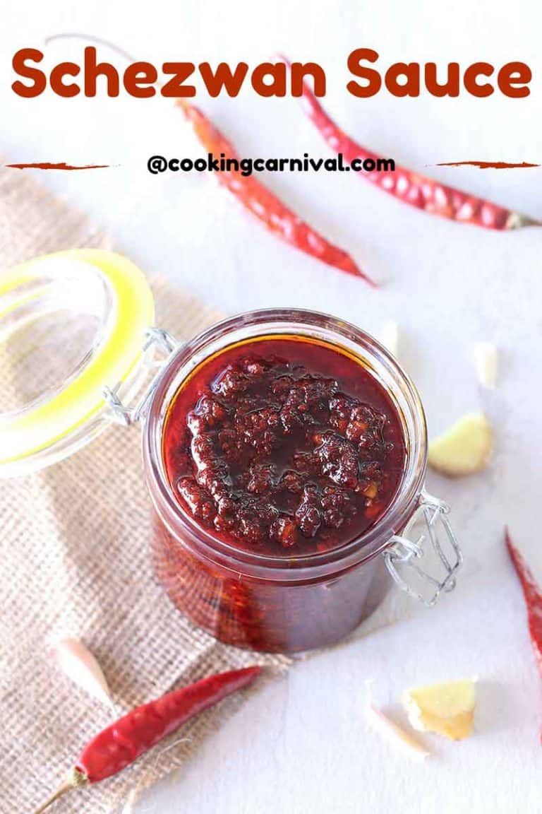 Homemade Schezwan Sauce with video - cookingcarnival.com