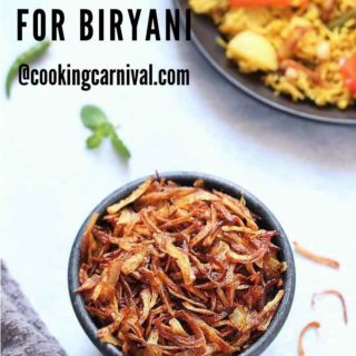 Crispy Fried Onions for biryani - Birista / Beresta recipe - Cooking ...