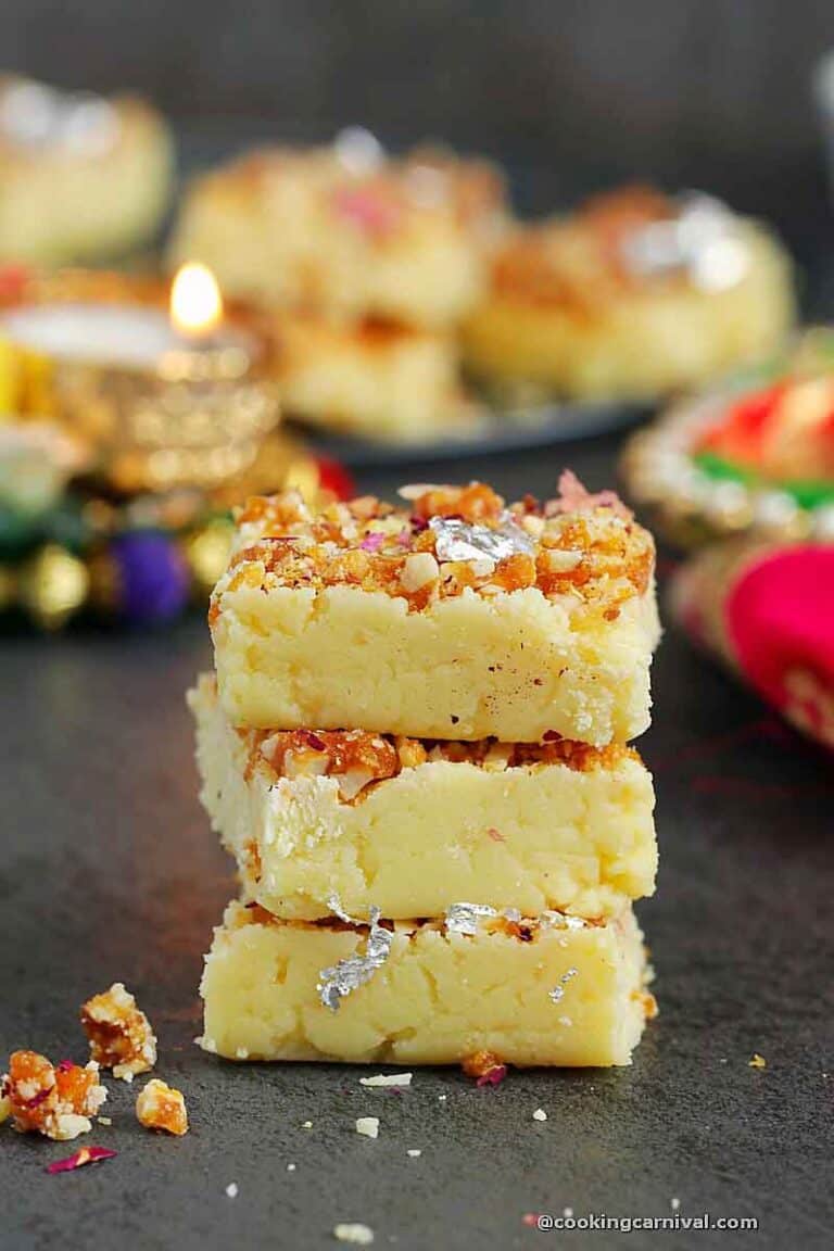 Butterscotch Burfi (With Milk Powder) - Cooking Carnival