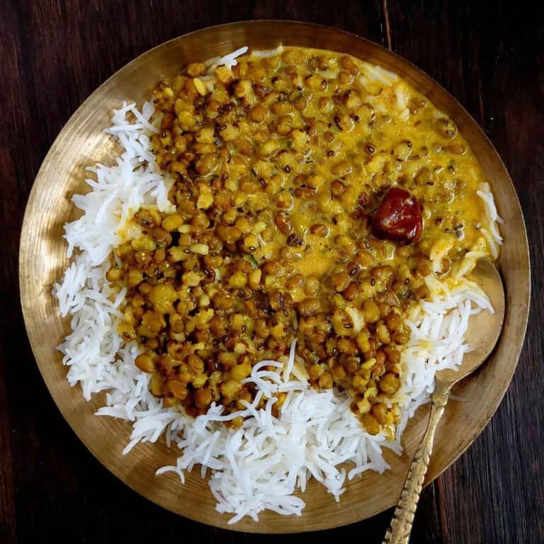 Khatta Mag (Gujarati Whole Moong Recipe) - Cooking Carnival
