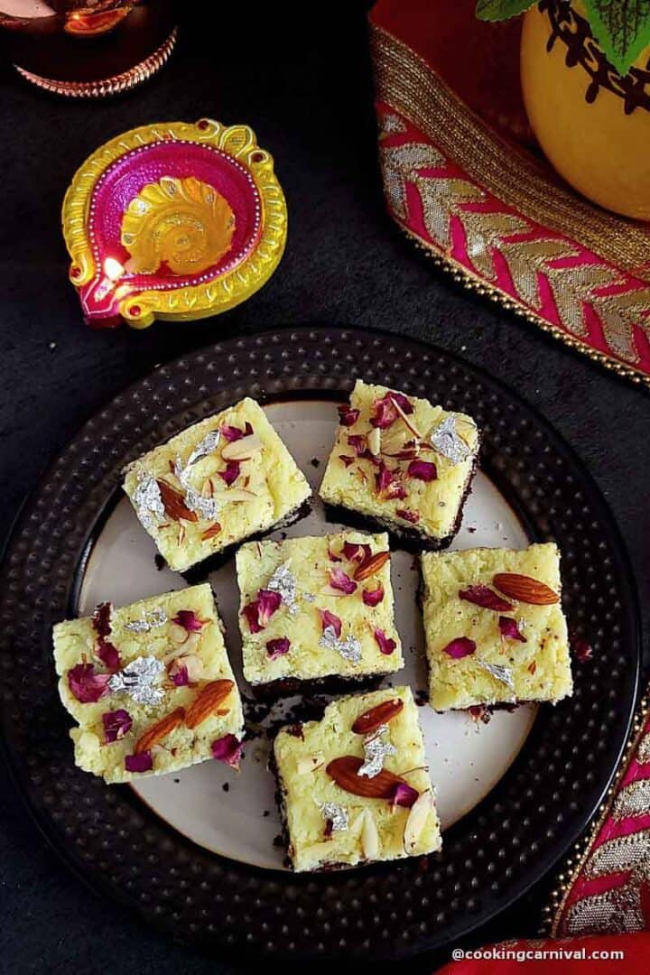 Eggless Brownie Burfi (Indian Fusion Recipe) - Cooking Carnival