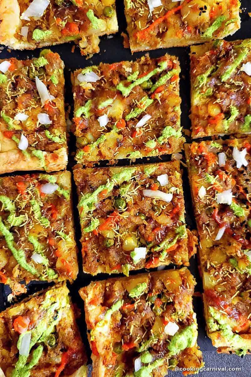 Samosa Puff Pastry Tart - Cooking Carnival