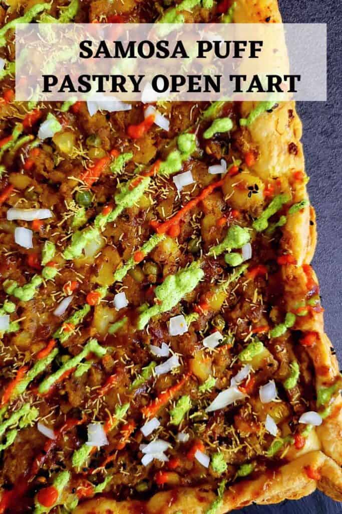 Samosa Puff Pastry Tart - Cooking Carnival