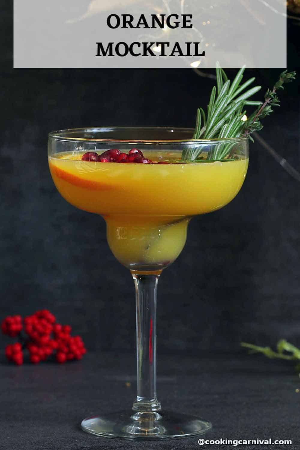 Orange Mocktail - Cooking Carnival