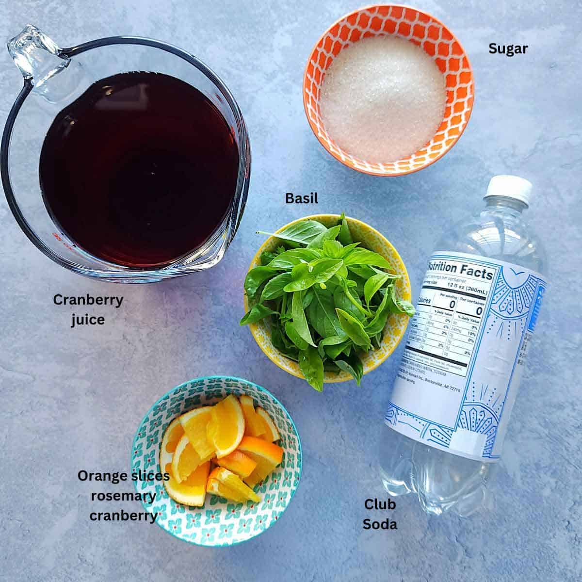 Basil Cranberry Mocktail - Cooking Carnival
