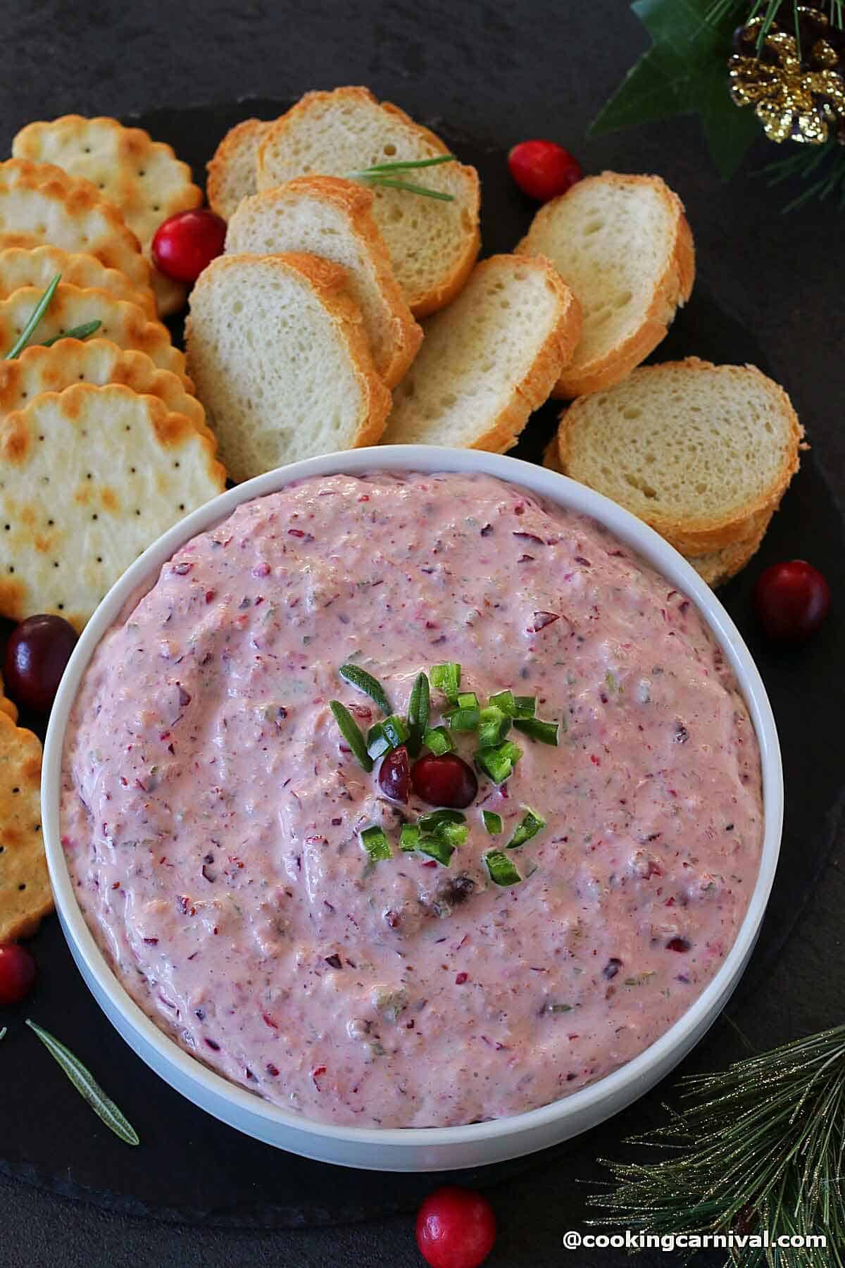 Cranberry Jalapeno Dip With Cream Cheese - Cooking Carnival