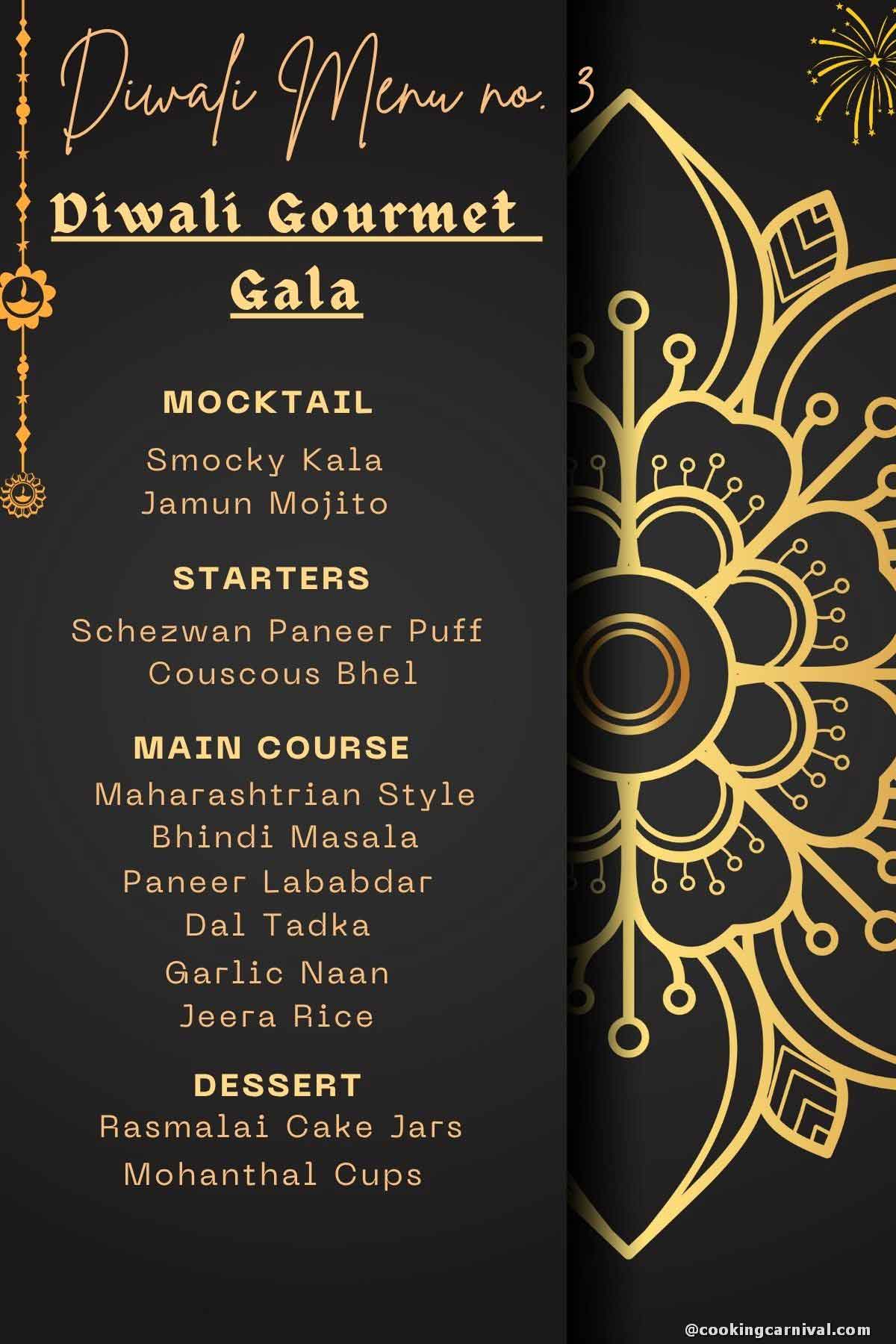 Five Diwali Party Menu - Cooking Carnival